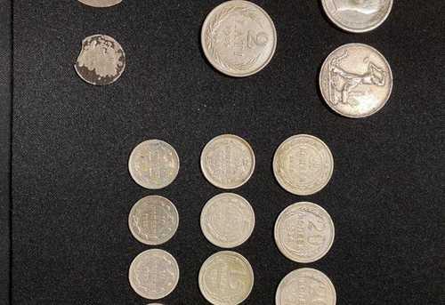 Лот серебряных монет