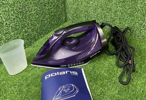 Утюг Polaris PIR 2487AK 3m, черный/фиолетовый