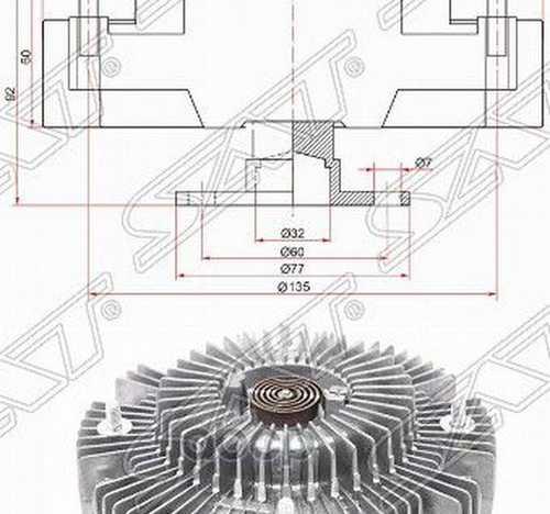 Вискомуфта nissan pathfinder/navara/frontier/NP300