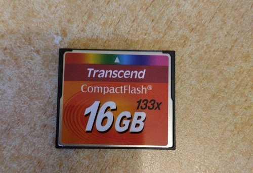 Карта памяти Transcend CompactFlash 16 Gb