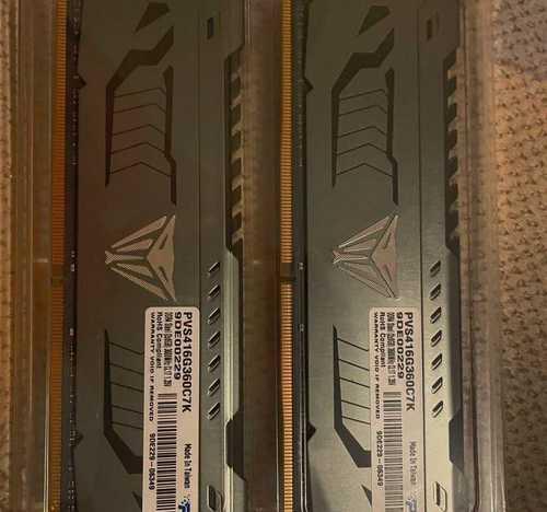 Оперативная память DDR4 16 (2x8) Patriot Viper Ste