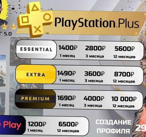 Подписка ps plus турция delux на ps5 ps4 (Арт.83714)