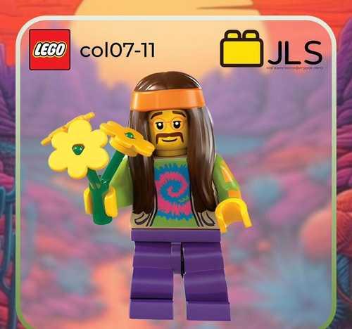 Lego Минифигурка col107 col07-11 Hippie, Series 7