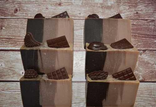 Натуральное мыло ручной работы «Шоколадное трио»