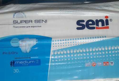 Памперсы для взрослых super seni medium 30 шт