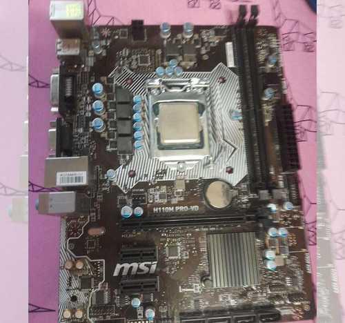 Материнская плата Msi h110m pro-VD