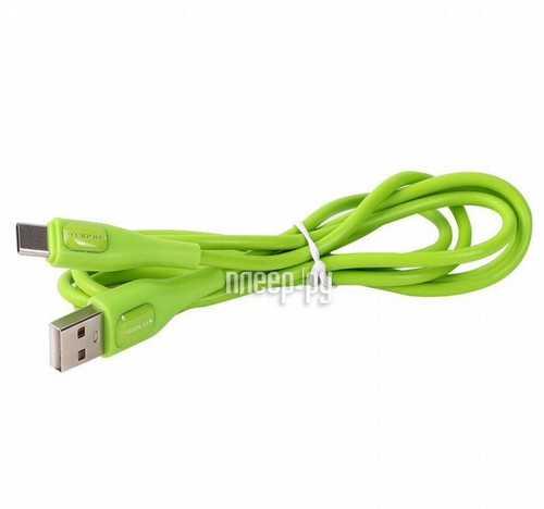 Ergolux USB - Type-C 3А 1.2m Green ELX-CDC02-C05