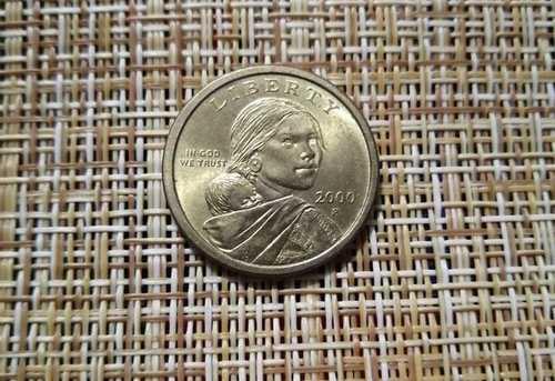 Монета 1 доллар 2000 года