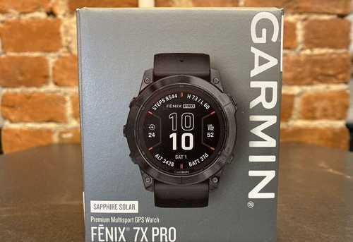 Часы Garmin Fenix 7X Pro Sap Sol 51 CrbGry Tit DLC