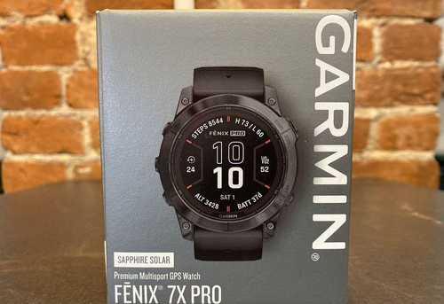 Часы Garmin Fenix 7X Pro Sap Sol 51 CrbGry Tit DLC