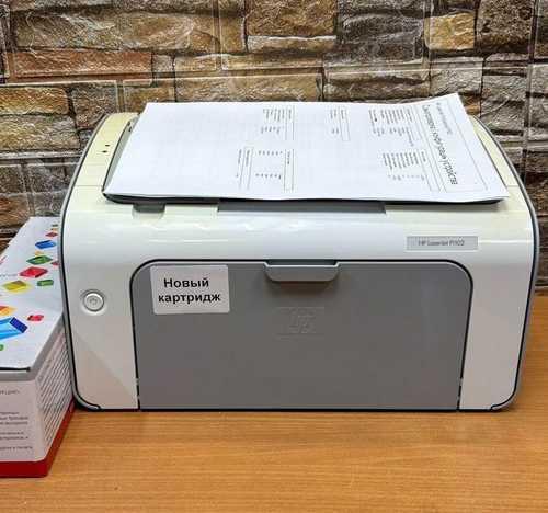 Лазерный принтер HP LaserJet P1102 Новый картридж