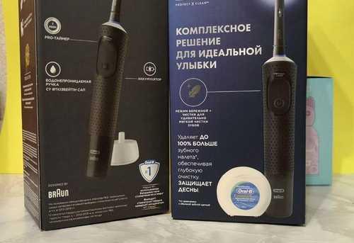 Новые Oral B Vitality Pro + зубная нить