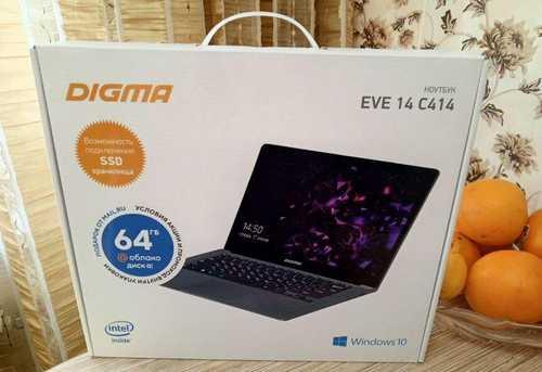 Ноутбук 14" Digma EVE 14 c414 4gb/64 + SSD 512gb