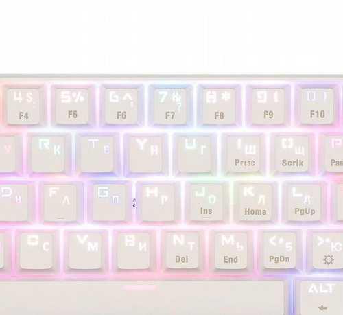 Клавиатура проводная dexp Tanto RGB White