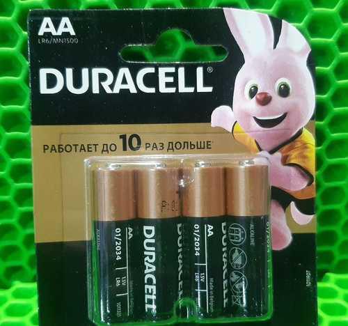 Батарейки duracell aa пальчиковые 4 шт