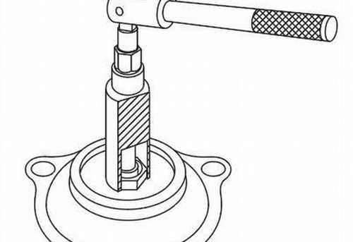 Ключ для задней стойки амортизатора VW, 17 мм
