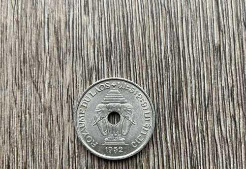 Монета. Лаос 20 центов 1952 г