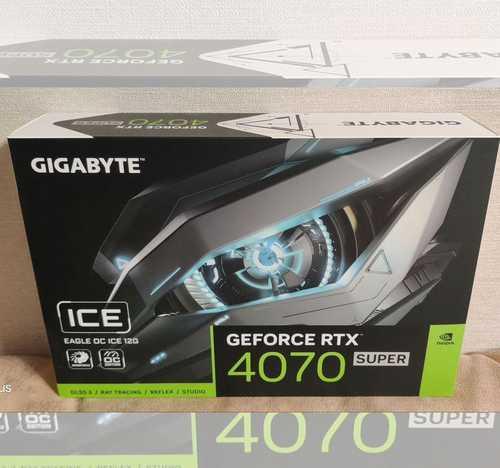 Видеокарта Gigabyte RTX 4070 super ice новая обмен