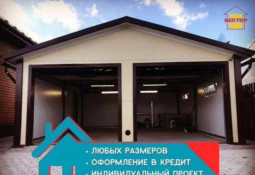 Строительство гаража из сендвич панелей