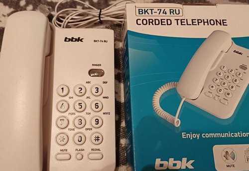 Телефон BBK bkt-74ru белый кнопочный