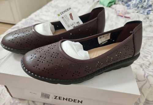Туфли бордовые zenden