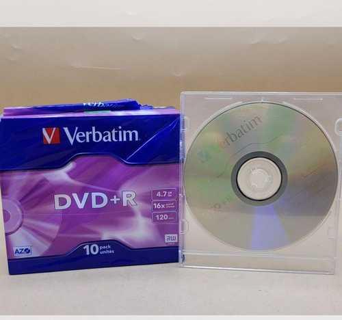 Диски DVD   R набор 10 шт verbatim / чистые