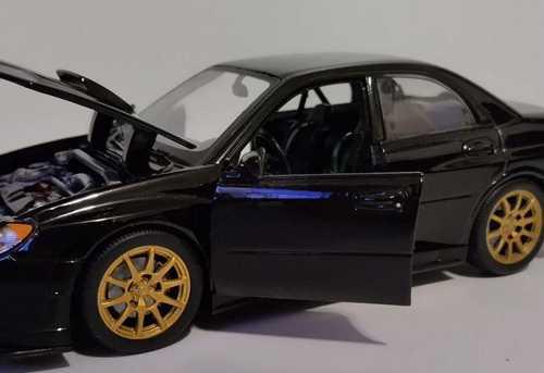 Модель Subaru Impreza WRX STI 2007 1:24 (лиса)