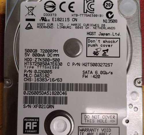 Hgst Ultrastar Z7K500 500Gb