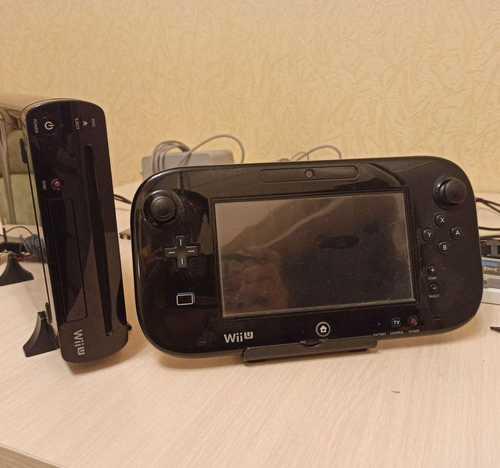 Nintendo wii u прошитая 32 G   аксессуары