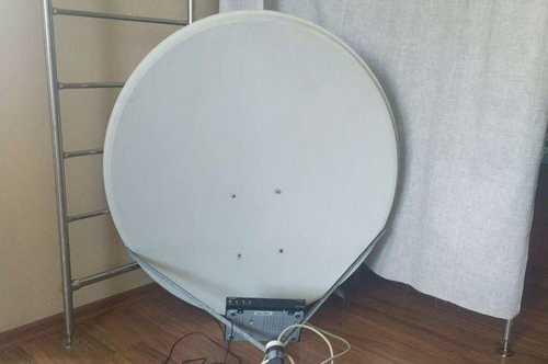 Тарелка спутникового телевидения с ресивером б/у