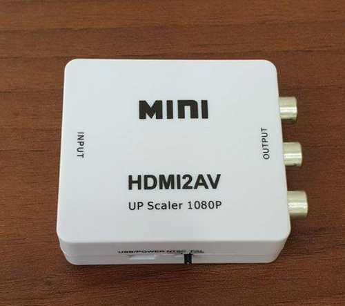Конвертер hdmi на AV + аудио для монитора, PS3