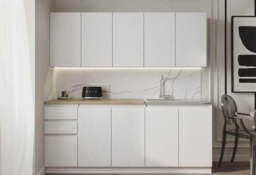 Кухня Мори 2м белая стиль IKEA