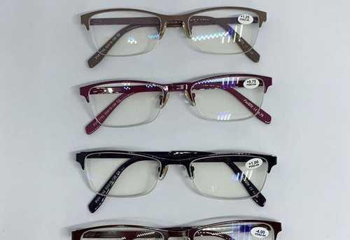 Женские очки с диоптриями для зрения плюс и минус