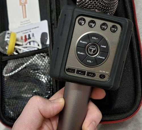 Караоке микрофон Bluetooth с колонкой tuxun q12