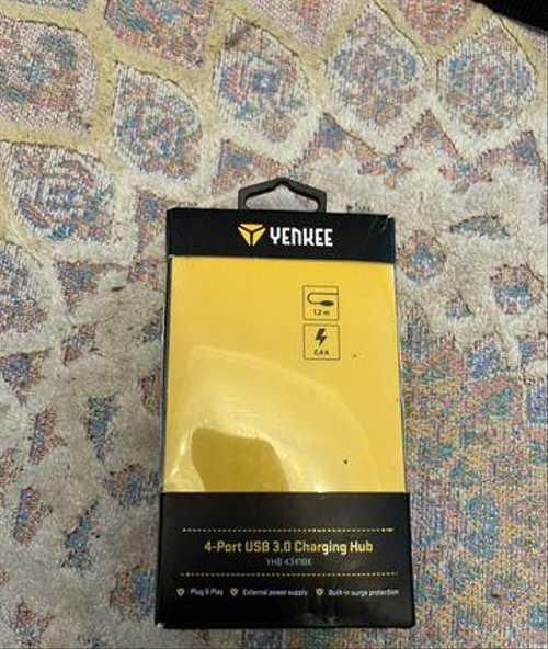 Зарядный концентратор yenkee USB YHB 4341BK