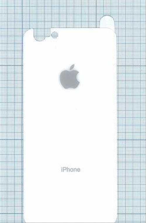 Защитное заднее стекло для iPhone 6/6S белое