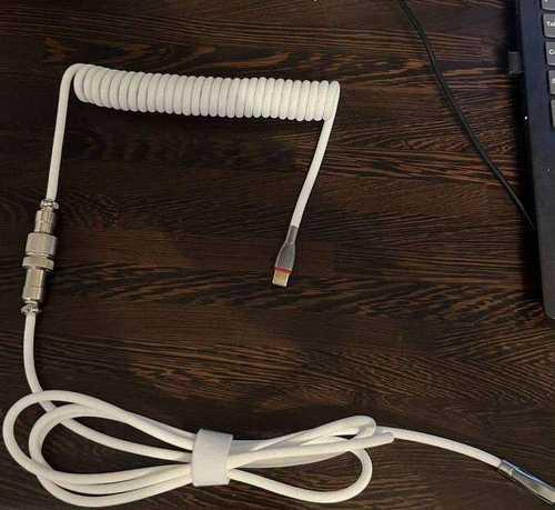 Спиральный кабель для клавиатуры Type-C
