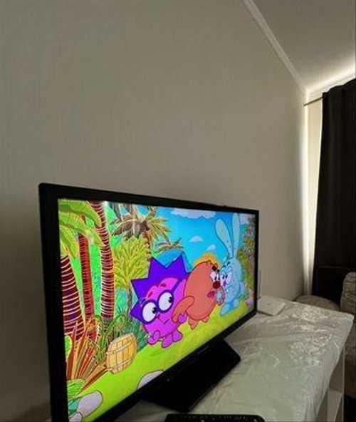 Большой тонкий LED TV, Supra 81 см с USB, hdmi