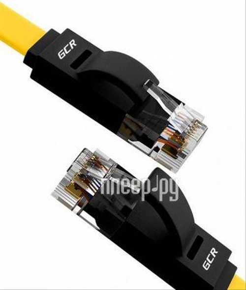 GCR Prof UTP cat.6 RJ45 50cm Yellow-Black GCR