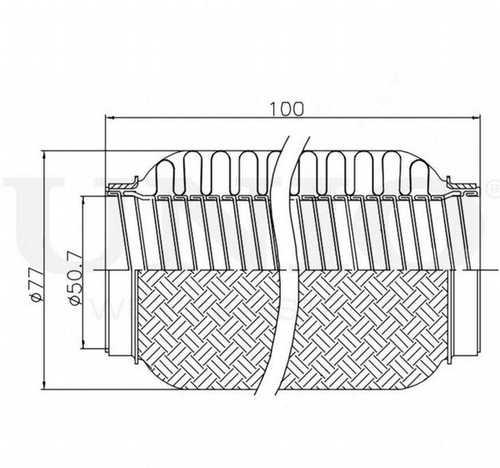 Гофра глушителя
