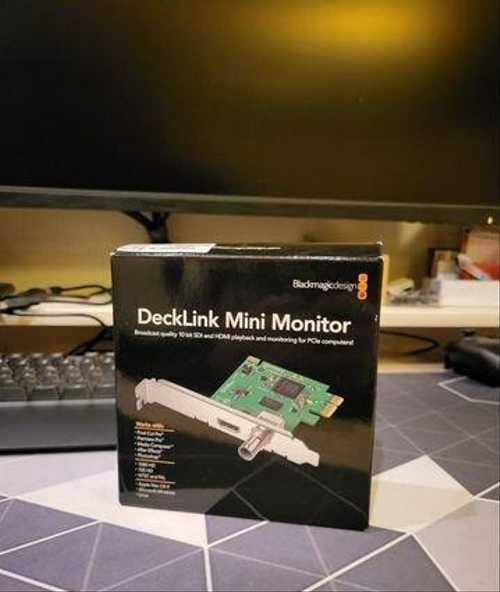 Blackmagic decklink mini monitor