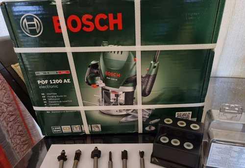 Фрезер bosch pof 1200 ae + набор фрез