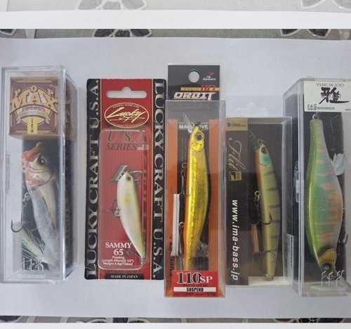 Воблеры Megabass, ZipBaits, Ima, Lucky craft