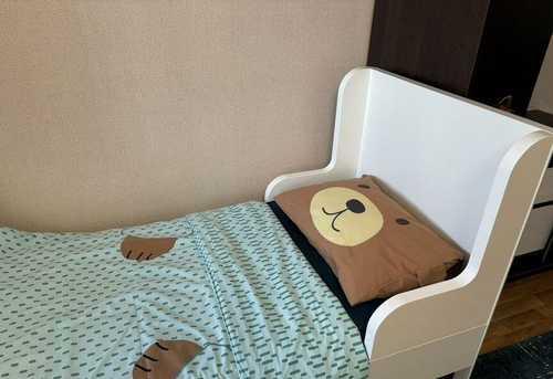 Кровать раздвижная IKEA Бусунге с матрасом Омсинт