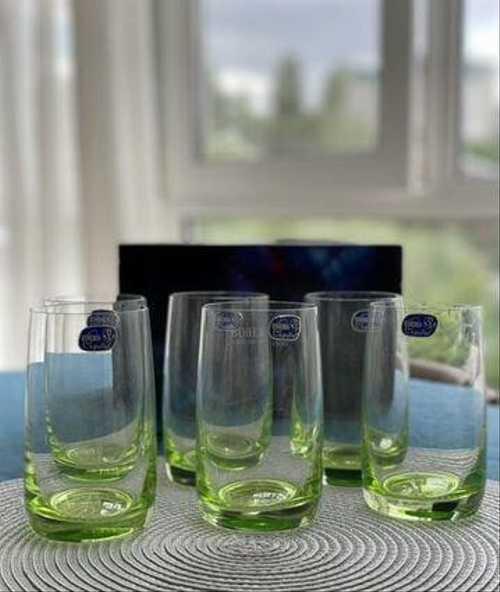 Набор стаканов green ideal Богемия, 6 шт