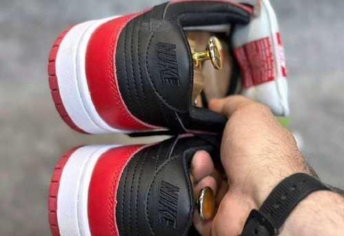 Кроссовки Nike SB Dunk air low 1 красные р42