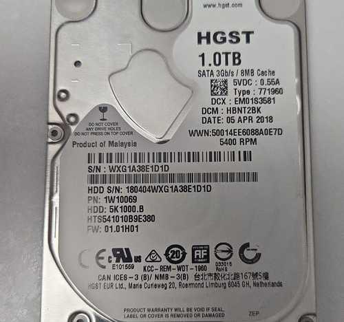 Hdd 2 5 SATA 1tb