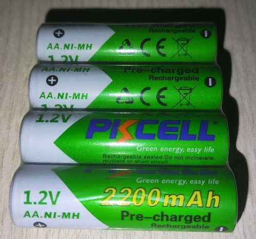 Аккумуляторные батарейки AA Pkcell 2200mAh