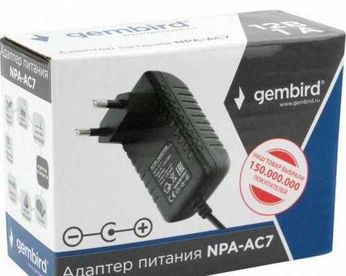 Универсальный блок питания 12V/1A 1штекер Gembird