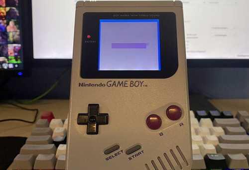 Game Boy Backlight+bivert mod